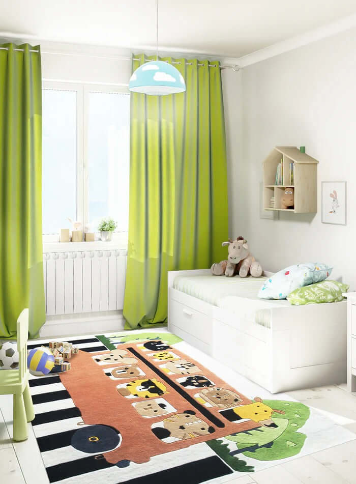 Safari Rug for Kids - Adventure Awaits – Saara Rugs